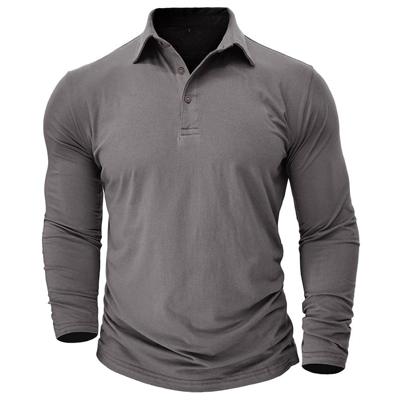 Drayce | Polo Manches Longues Muscle Fit – Quartier de Paris